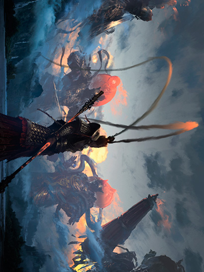 Плед з принтом Сунь Укун. Містична битва. Темний міф: Укун. Sun Wukong. Mystic Battle. Black ...