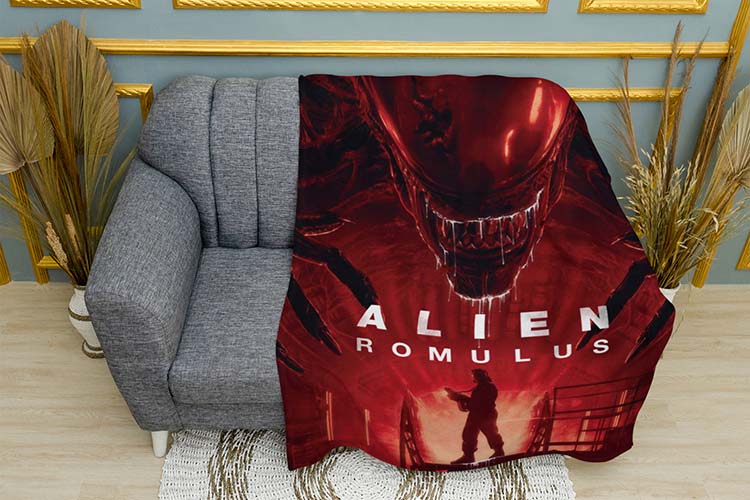 Плед з принтом Темрява жаху. Чужий: Ромул. Horrors of Darkness. Alien ...