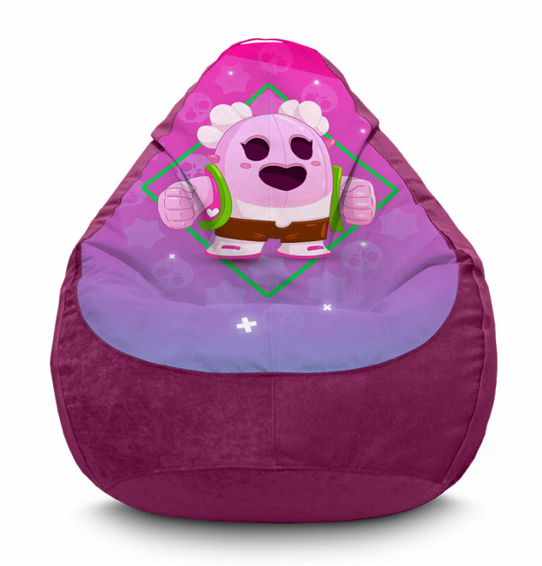 Кресло мешок "Сакура Спайк. Бравл Старс. Флок. Sakura Spike. Brawl Stars. Flock" купить в Киеве ...