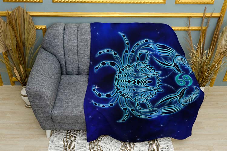 Плед з принтом Рак. Знаки Зодіаку. Cancer. Zodiac Signs купити в Києві ...
